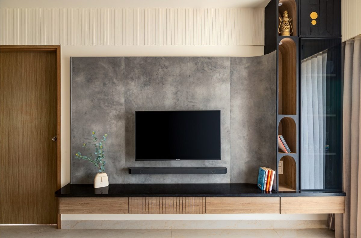 A Vibrant Home With Sparse Furnishing And Lively Spaces Sits ...
