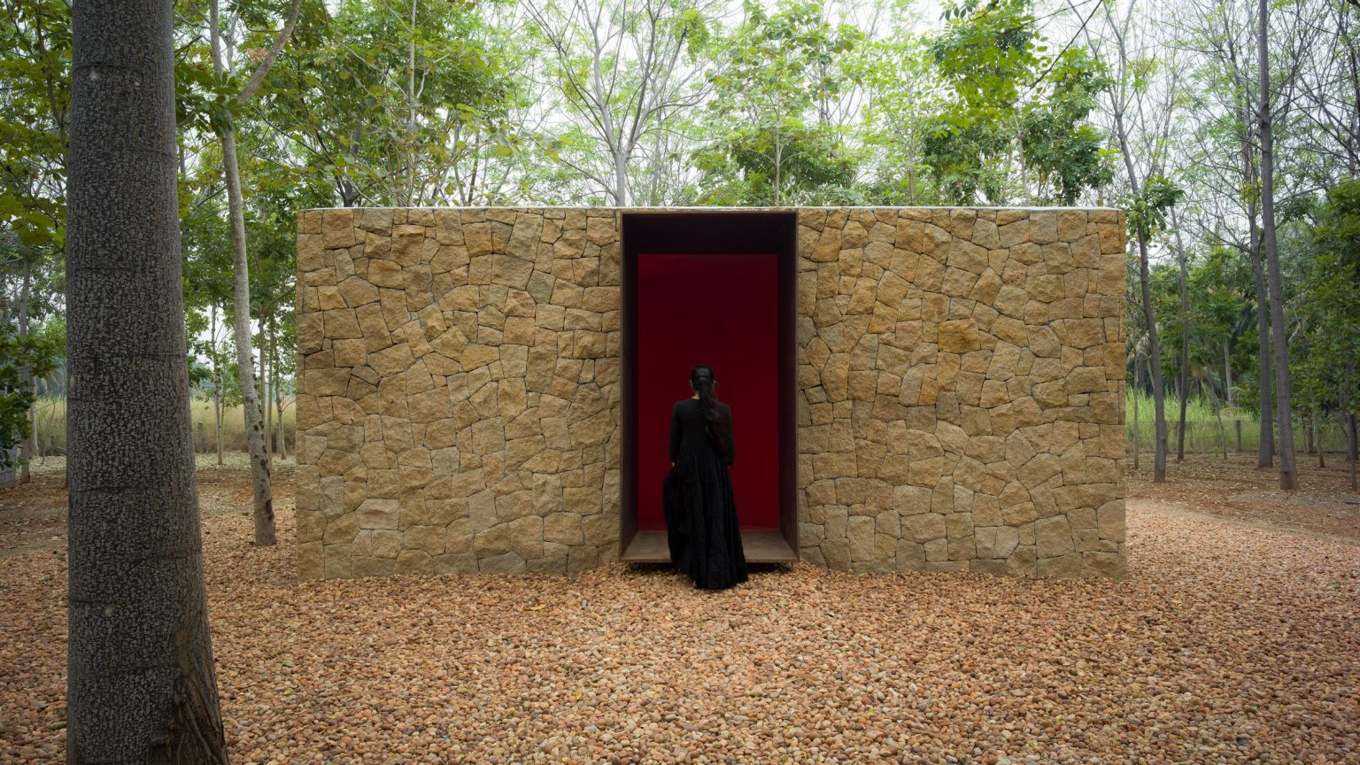This Stone Memorial Is Lined With Deep Red Concrete To Symbolise Human ...