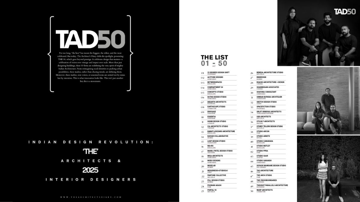 Architects and Interior Designers Making Waves in India: TAD50 (2025)