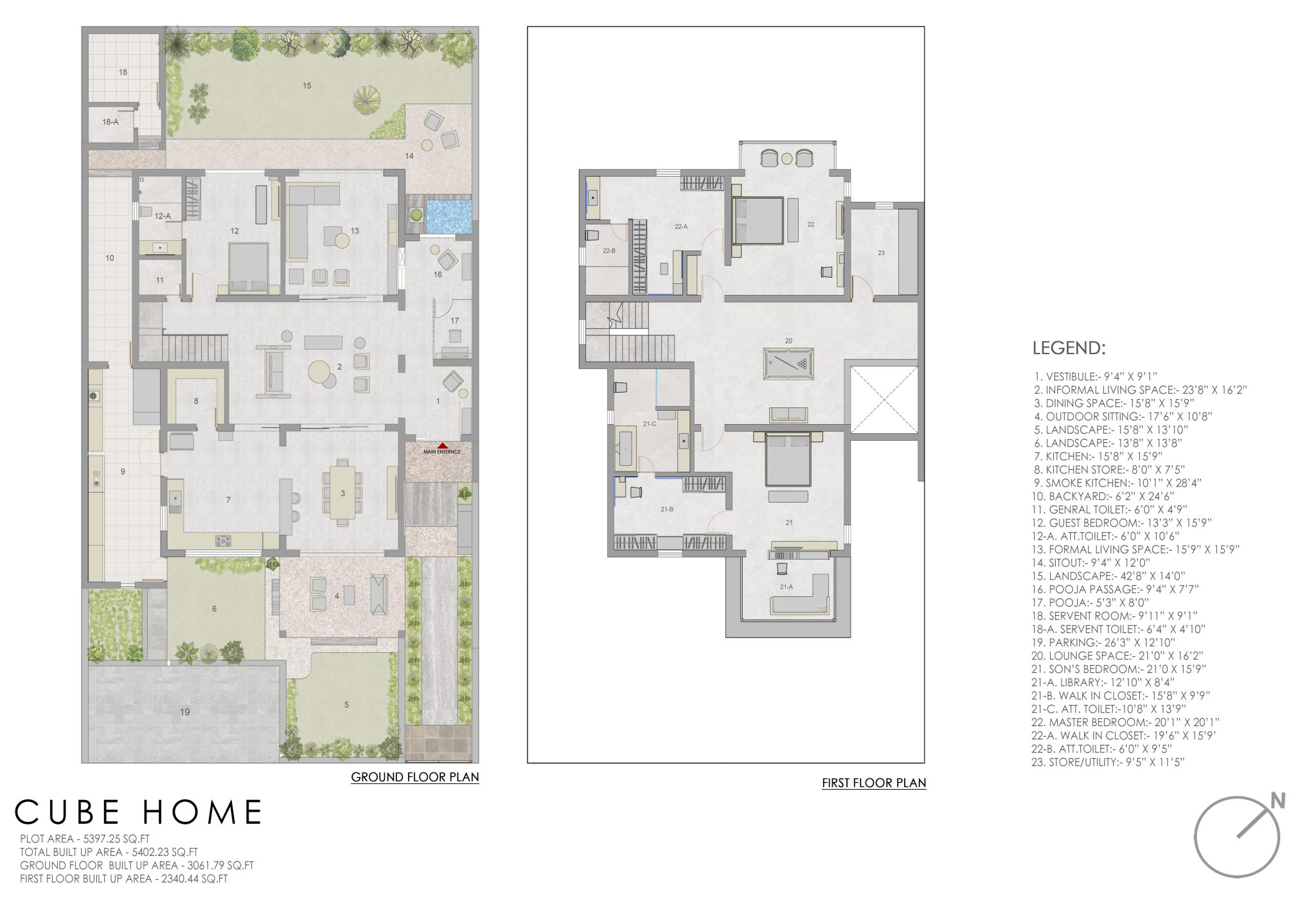 This East Facing Home Finely Represents Modern Sensibility And Timeless ...