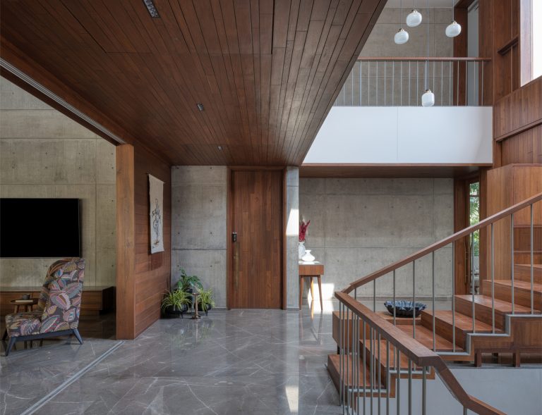 This Home With Double Height Living Spaces Is A Microcosm Of Liveliness ...