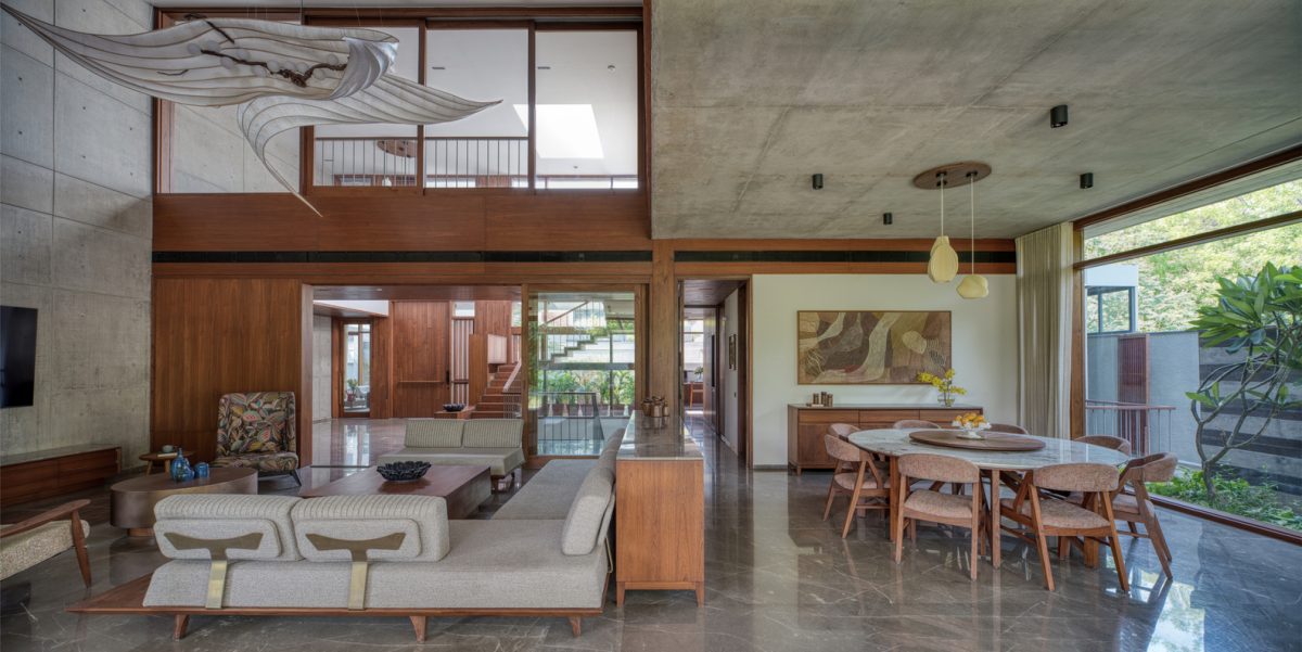 This Home With Double Height Living Spaces Is A Microcosm Of Liveliness ...