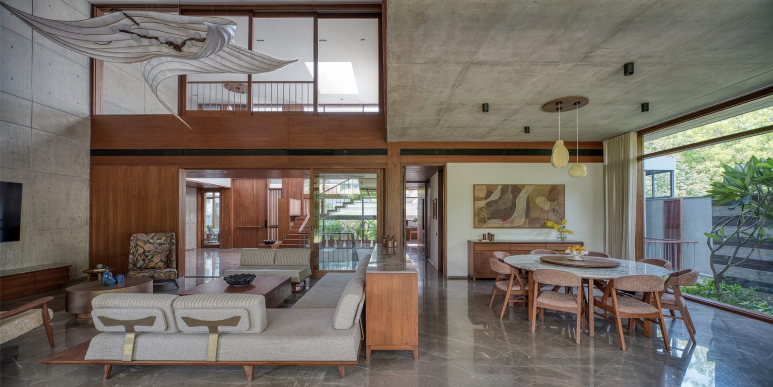This Home With Double Height Living Spaces Is A Microcosm Of Liveliness ...