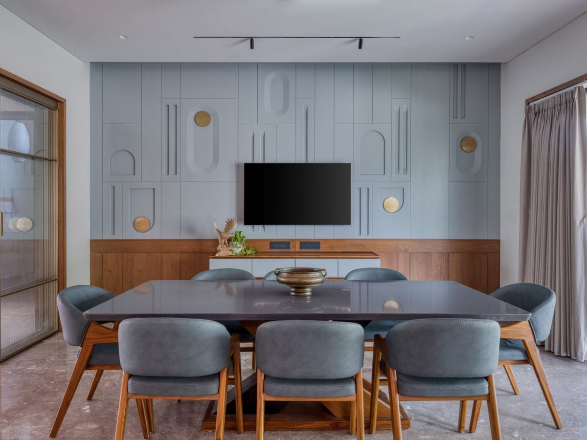 This East Facing Home Finely Represents Modern Sensibility And Timeless ...