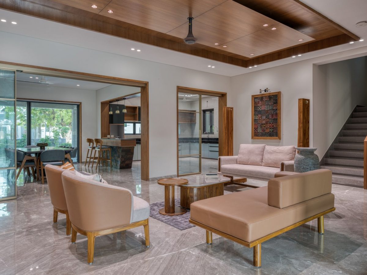 This East Facing Home Finely Represents Modern Sensibility And Timeless ...