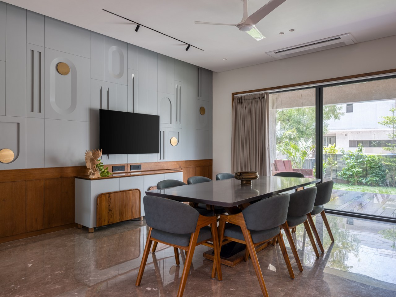 This East Facing Home Finely Represents Modern Sensibility And Timeless ...