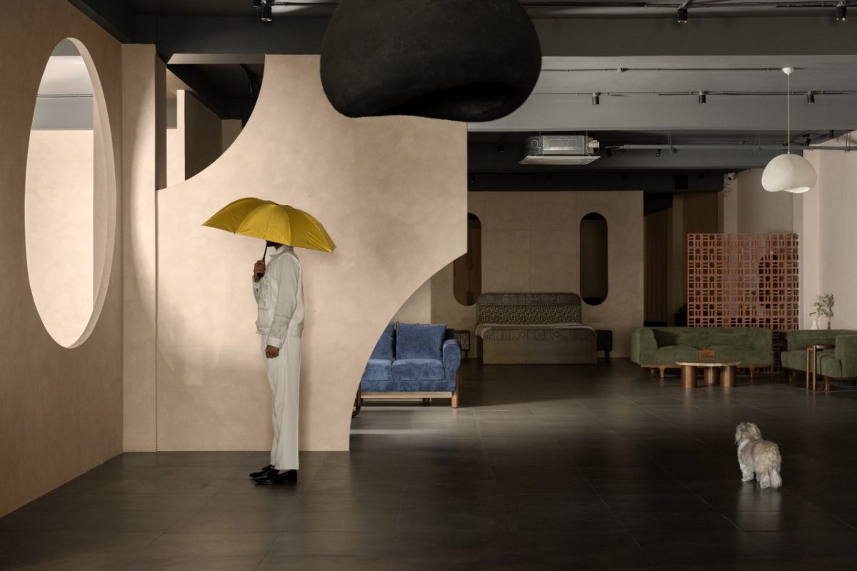 Earthy Textures Redefine This Furniture Store Through Form & Light ...