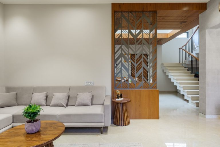 Sitting On A Corner Plot, This Home Blends Contemporary Design With ...
