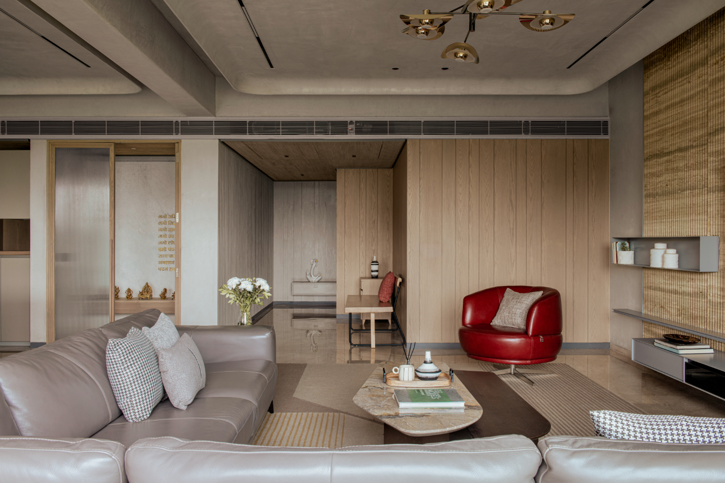 A Soft Design And Minimal Interiors Take Over This Cohesive Residence ...