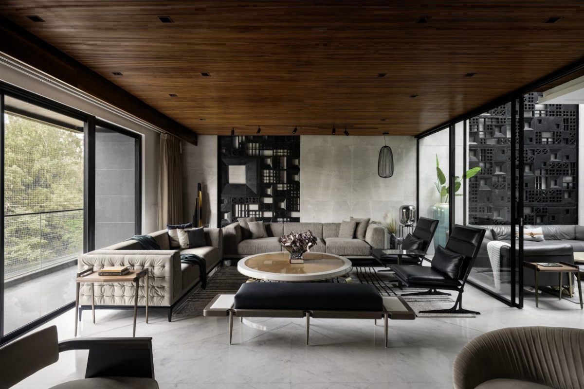 A Grand Double Height Space Welcomes You Into This Sprawling Home ...